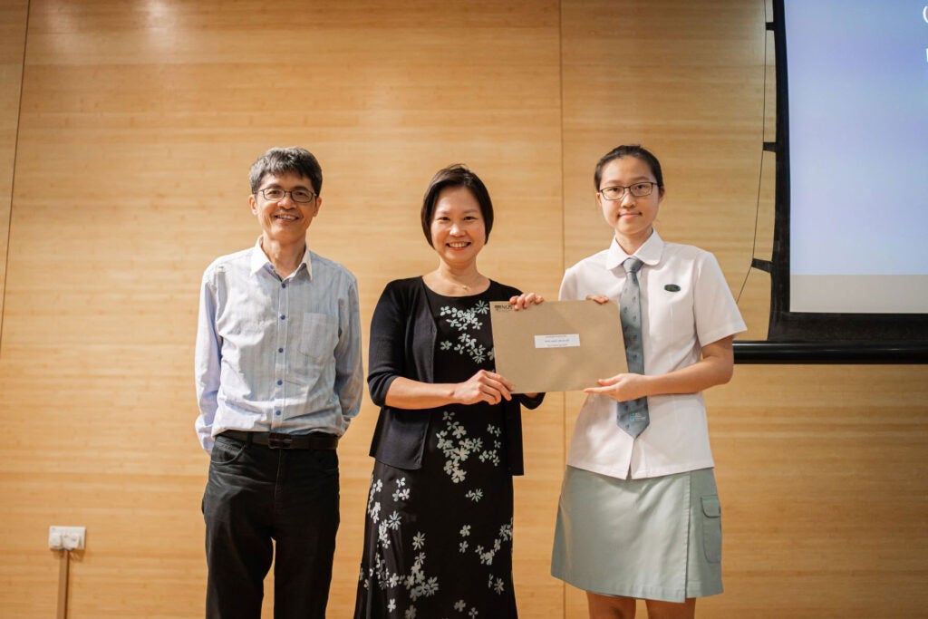 First EGOI female gold medallist awarded NUS Merit Scholarship at official launch of Centre for ...