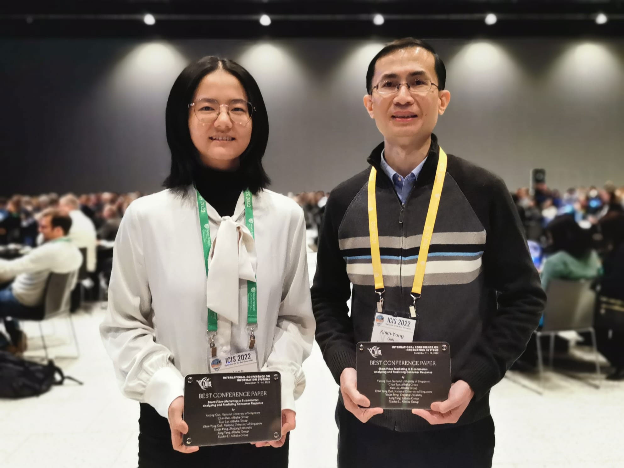 Associate Professor Goh Khim Yong, Ph.D. student Guo Yutong and ...