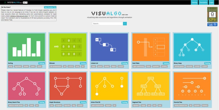 Visualising Algorithms with a Click - NUS Computing