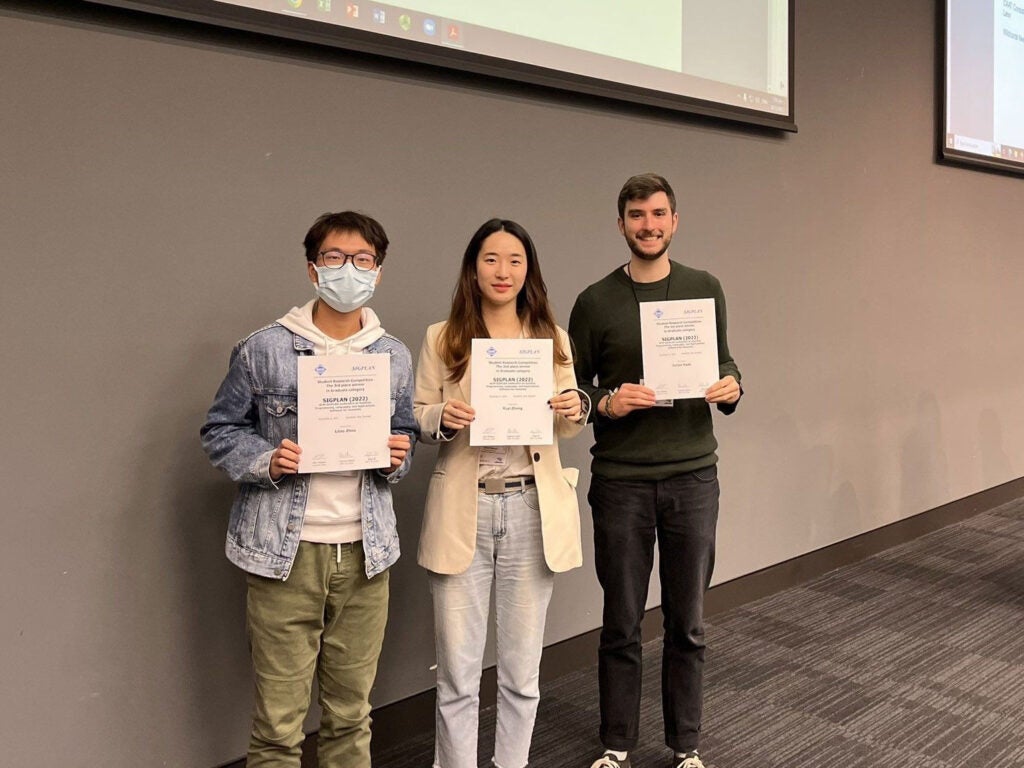 NUS Computing Ph.D. Student wins second place in ACM SIGPLAN Conference Student Research ...